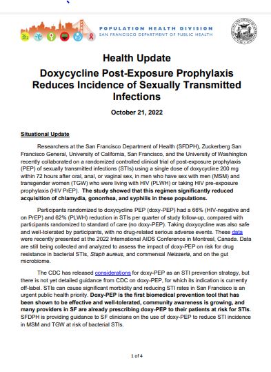 DoxyPEP Resources – Getting to Zero SF